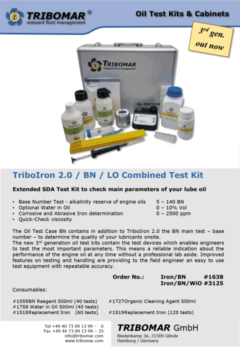 Lubricant Oil Onboard Testing - TRIBOMAR GmbH